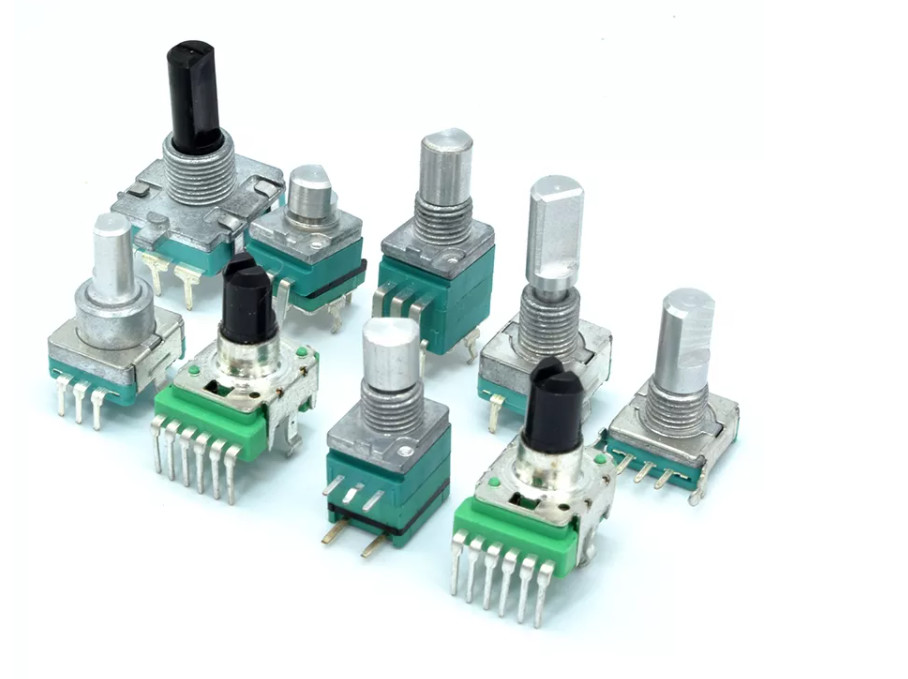 5 Pin 1KΩ Potentiometer With Push Button Switch 9mm